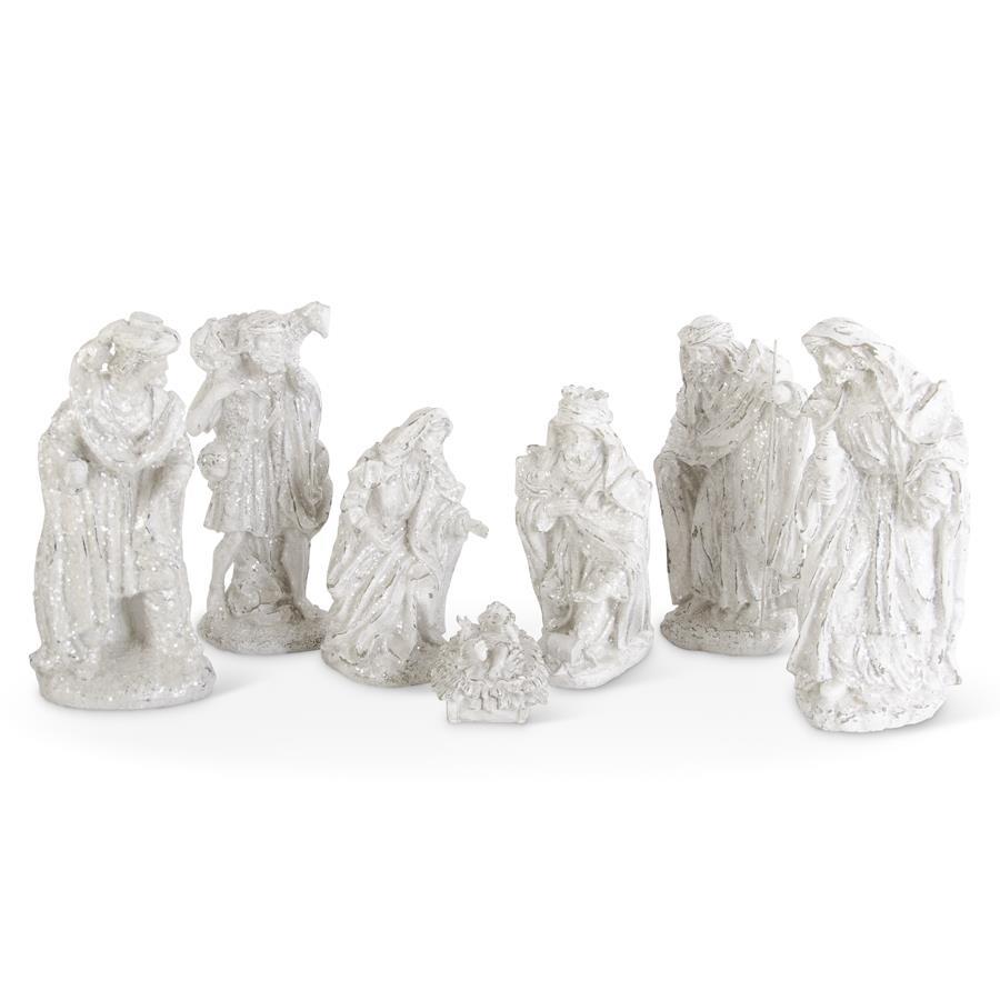 Glittered Tabletop Nativity – LG Gallery